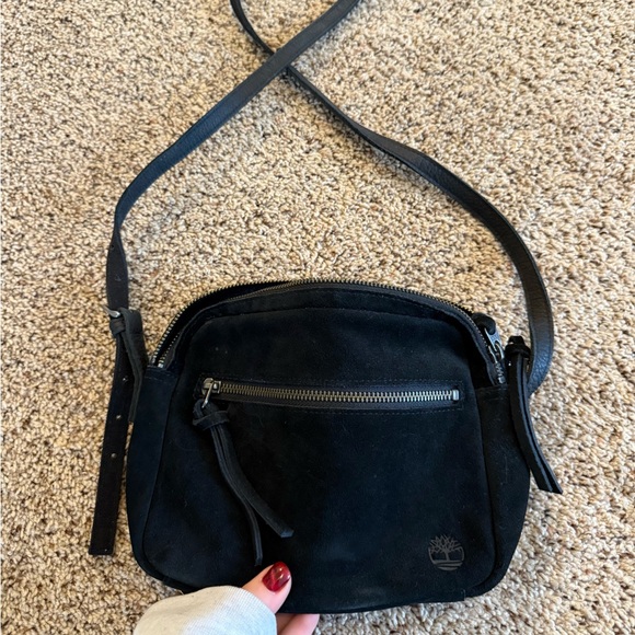 Timberland | Bags | Timberland Black Leather Crossbody Bag | Poshmark